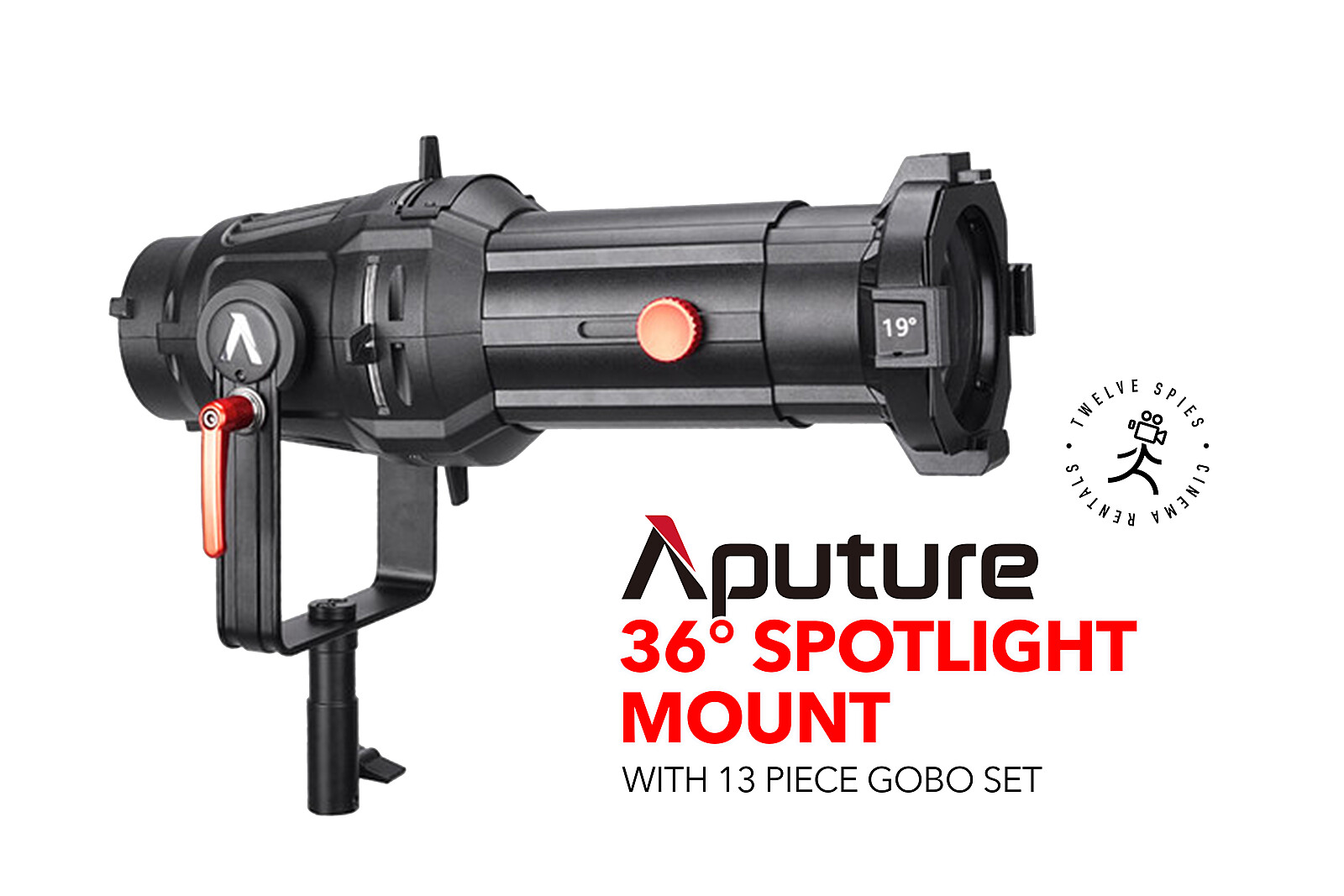 Rent a Aputure Spotlight Mount with 36° lens & 12 piece GOBO set, Best ...