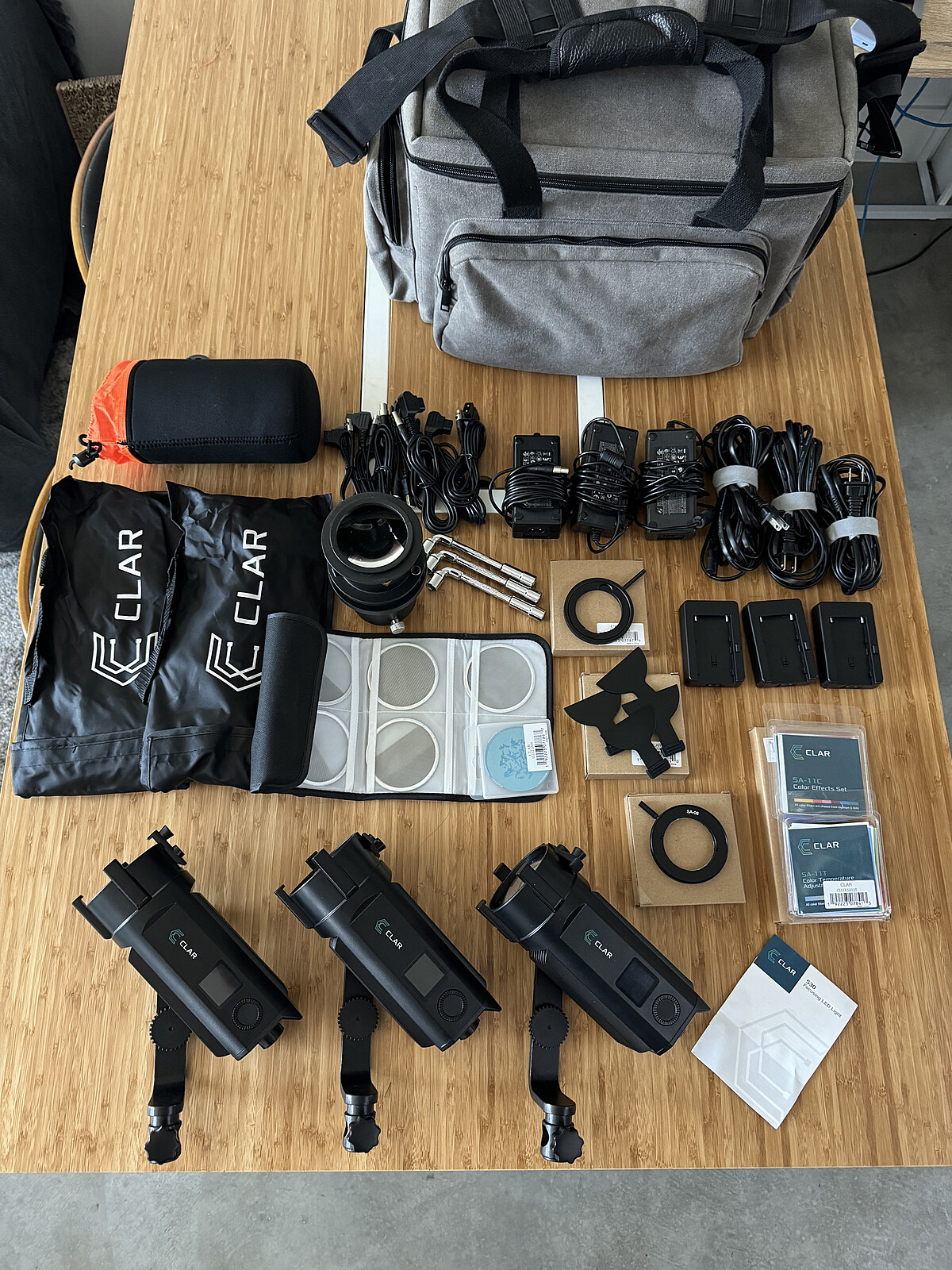 Rent a Clar S30 / Godox S30 3-Light Kit Focusing LED Light (like Leko ...
