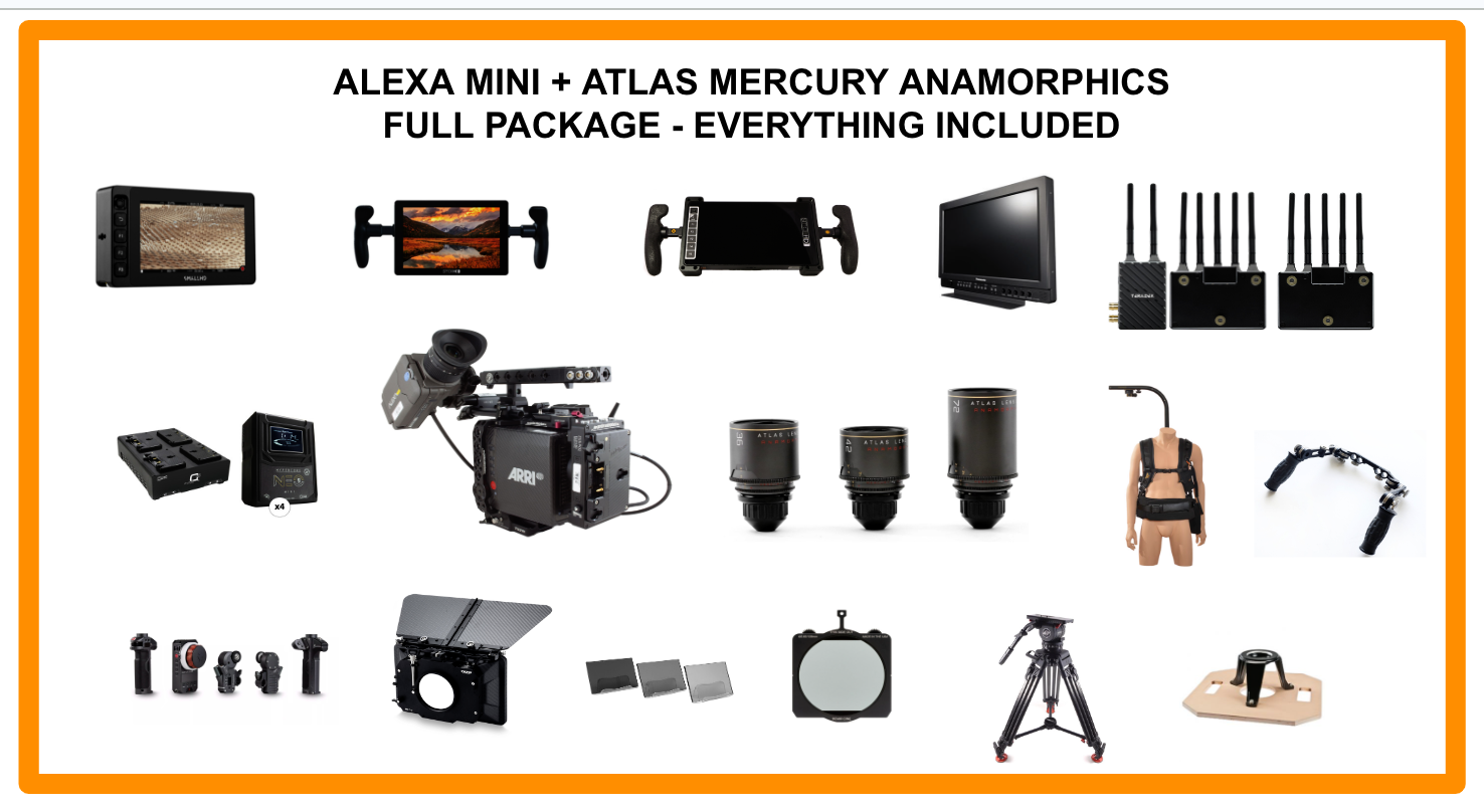 Rent a ARRI Alexa Mini + Atlas Mercury Anamorphic FULL Package, Best ...