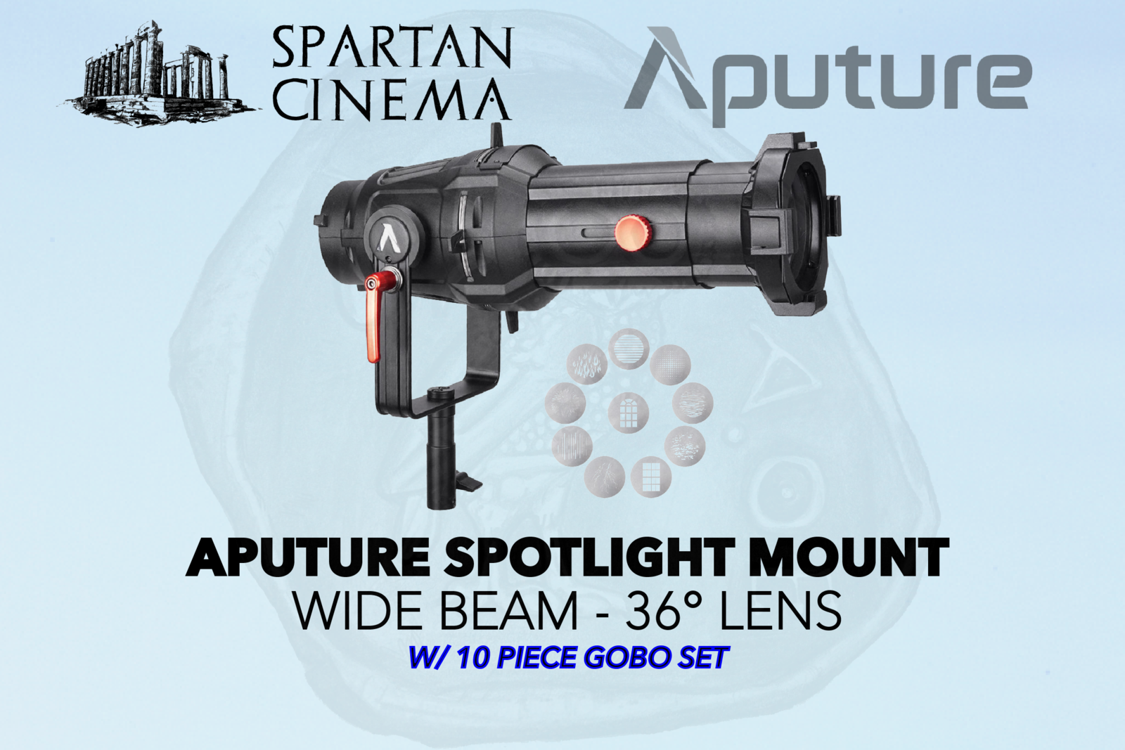 Rent a Aputure WIDE Spotlight Mount with 36° Lens + GOBO Kit (LEKO ...