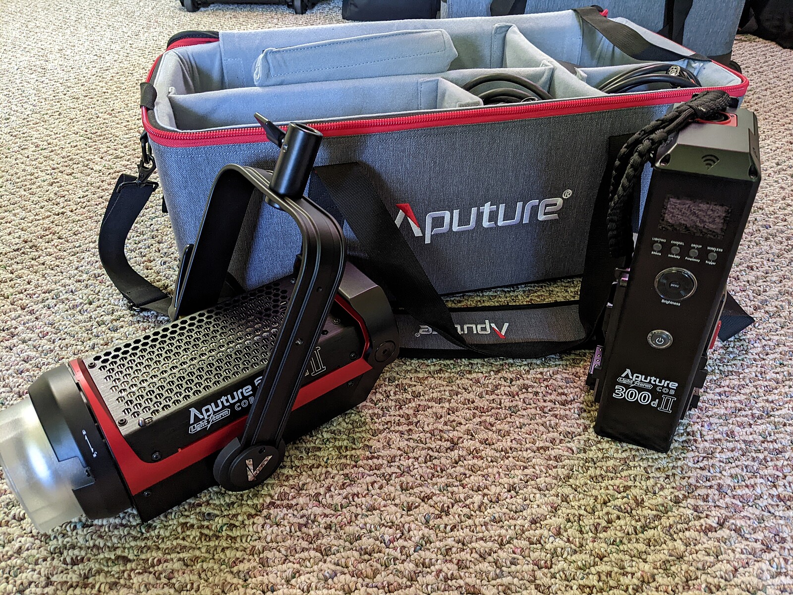 Rent a Aputure LS 300d Mark II LED Light Kit (V-Mount) w/ Barn Doors ...