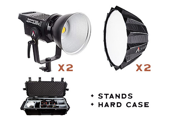 Rent a 2x Aputure 120d II + 2x Light Dome + Stands + Hard Case, Best ...